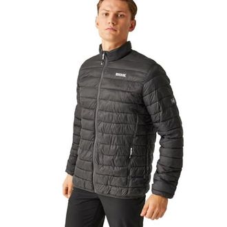 Regatta Mens Hillpack II Insulated Jacket, Veste matelassée HillPack II Packaway pour hommes avec fermeture éclair complète Homme, Ash