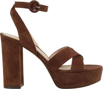 Gianvito Rossi Femme, Chaussures, Brun, Taille: 41 EU Sabrina Sandales