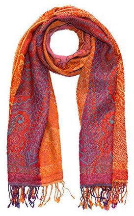 Lorenzo Cana Lorenzo Cana - 7819611 Écharpe pour homme en laine douce Motif cachemire Multicolore 70 x 190 cm