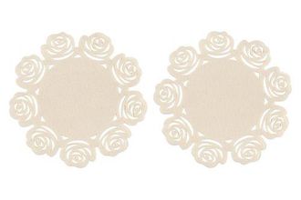 Premier Housewares Rose, 2 Stück, elfenbeinfarben