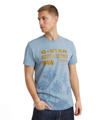 G-Star G-Star Homme T-Shirt Palm Originals, Bleu (faze blue D24681-336-6481), S