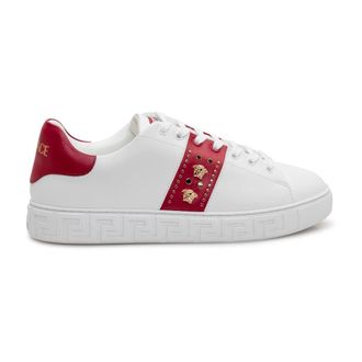 Versace Greca Embellished Sneakers - - Shoes - Herren - Wei&szlig; - 44 EU