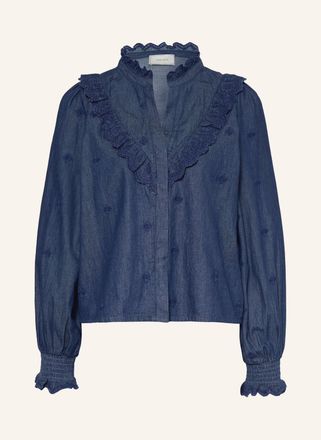 Neo Noir Neo Noir Jeansbluse Degas Mit R&uuml;schen blau