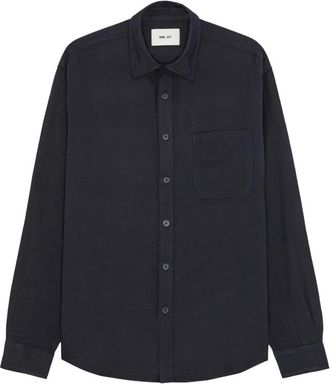 Nn.07 Nn07, Homme, Chemises, Bleu, Taille: M Deon SS 5027 Shirt