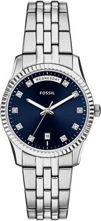 Fossil Uhr Scarlette ES5457 Silberfarben
