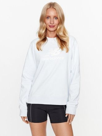 New Balance Sweatshirt Essentials Stacked Logo French Terry Crewneck WT31532 Blau Regular Fit
