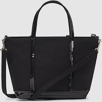 Vanessa Bruno Cabas XS Toile Zippé Noir