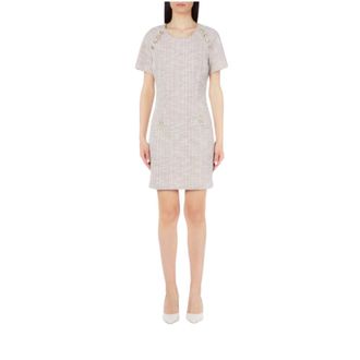 Liu Jo Femme, Robes, Multicolore, Taille: 42 FR Tunique Regular Fit Robe Star/Sand