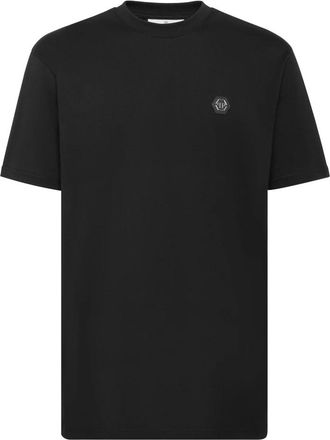 Philipp Plein T-Shirt Rundhals Gothic Plein - - Tops - Herren - Schwarzk - M