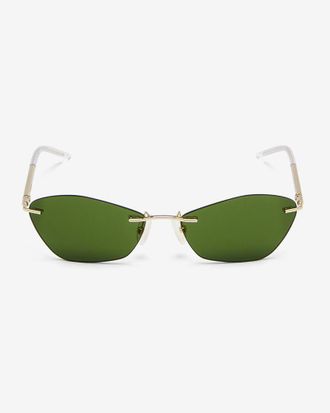 Alexander McQueen Schmale T-Bar Sonnenbrille - Item 852610I33302075