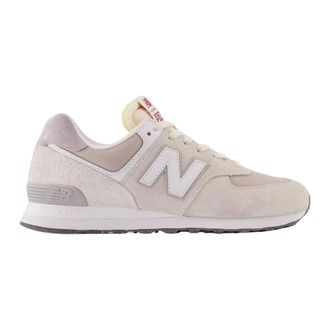 New Balance Femme, Chaussures, Beige, Taille: 37 1/2 EU Baskets en Daim et Tissu Respirant