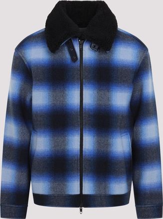 Balenciaga Blouson aviateur en flanelle