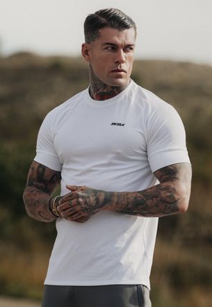 Siksilk Herren Wei&szlig;es Tech T-Shirt XXL