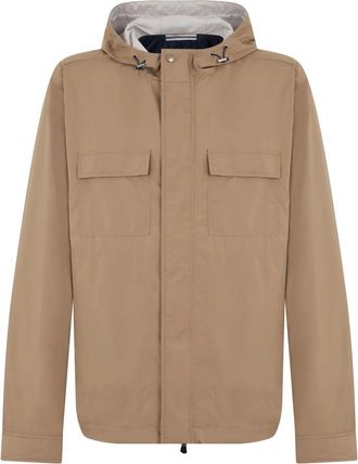 Fedeli Homme, Vestes, Beige, Taille: 4XL Veste L&eacute;g&egrave;re &agrave; Capuche