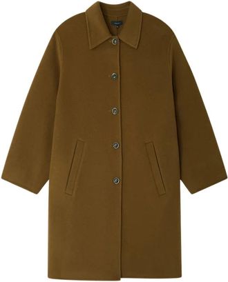 SOEUR Soeur, Femme, Manteaux, Brun, Taille: 36 FR Manteau Coupe Droite