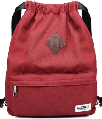 KAUKKO Beutel Rucksack Hipster Kordelzug Turnbeutel Gymsack mit Innentasche Sportbeutel für Damen & Herren, 21L