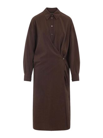 Christophe Lemaire Robe Au Genou - Marron