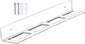 Generico Wand-Hockey-Scheibenablage - Transparenter St&auml;nder mit 4 Steckpl&auml;tzen, Schallplattenschutzplatte, Sport-Souvenir-Organizer, vertikales Displayzubeh&ouml;r,