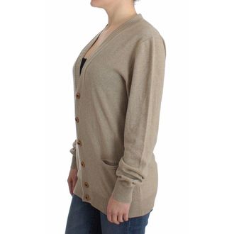 Ermanno Scervino Womens Beige Rayon Cardigan Clothing