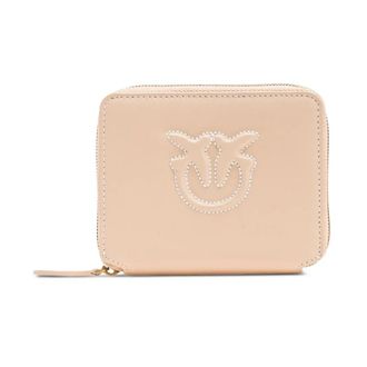 Pinko Leder Geldb&ouml;rsen f&uuml;r Frauen - - Accessories - Damen - Braun - ONE SIZE