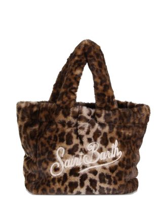 MC2 Saint Barth sac cabas Colette en fourrure artificielle - Marron
