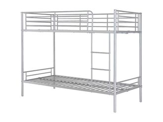 Vente-Unique Etagenbett - 2 x 90 x 190 cm - Silberfarben - DUOTIS II