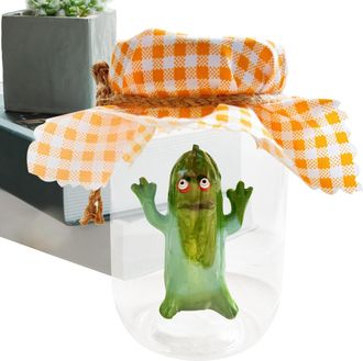 Generic Essiggurke Figur mit, Skulptur mit, Gurke Statue, B&uuml;rodekoration, emotionale Unterst&uuml;tzung, mit lebhaften Ausdr&uuml;cken f&uuml;r Esstisch