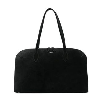 Toteme Suede Day Tote Bag - - Bags - Damen - Schwarzk - ONE SIZE