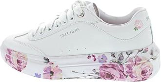 Skechers Baskets Cordova Classic-Painted Flora pour Femme, Blanc, 39.5 EU