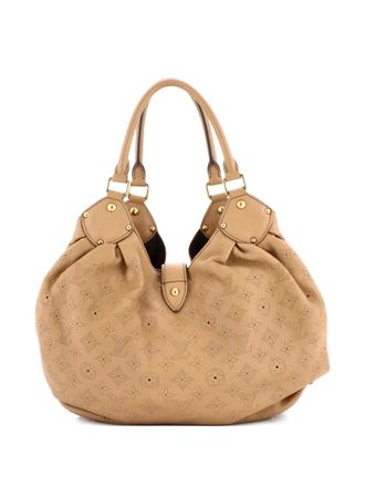 Louis Vuitton L Mahina Leather hobo bag - Nude