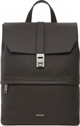 Ferragamo sac à dos à boucle Gancini - Marron