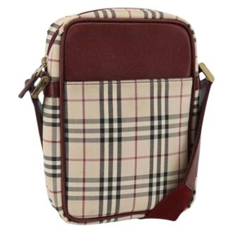 Burberry Sac bandouli&egrave;re en toile Pre-owned - Femme - Pre-owned - Beige - Taille: ONE Size