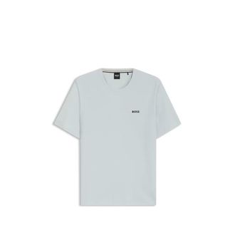 HUGO BOSS T-shirt &agrave; col rond en coton piqu&eacute; m&eacute;lang&eacute;