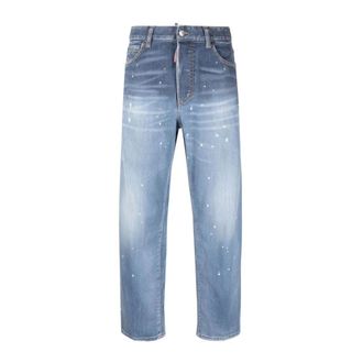 Dsquared2 Logo Patch Distressed Jeans - - Jeans - Damen - Blau - XS