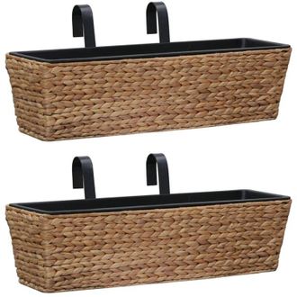 vidaXL Jardini&egrave;res 2 pcs Jacinthe deau Vidaxl