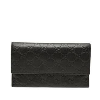 Gucci Portefeuille Long Pre-owned - Femme - Pre-owned - Noir - Taille: ONE Size