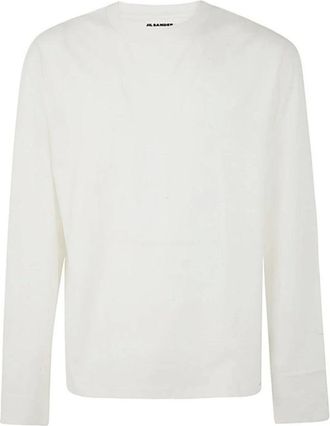 Jil Sander Homme, Tops, Blanc, Taille: XL Lot de 3 T-shirts &agrave; Manches Longues