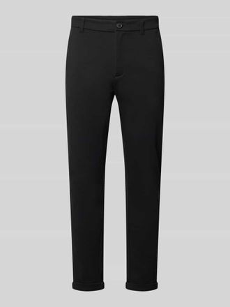 Lindbergh Slim Fit Hose mit Viskose-Anteil in verk&uuml;rzter Passform