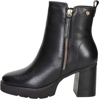 Carmela Femme 162602 Bottines à Talons Hauts, Noir, 38 EU