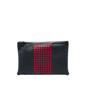 Bottega Veneta Pre-owned Nappa Leder Gewebte Clutch - - Pre-owned - Damen - Schwarzk - ONE SIZE