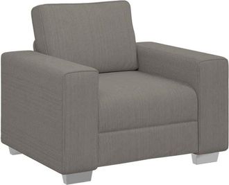 vidaXL Sessel Hellgrau 60 cm Cordstoff Vidaxl