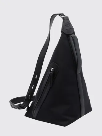 Tod's Sac &agrave; dos sling en nylon et nappa avec logo emboss&eacute;