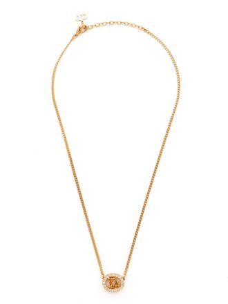 Dior collier à pendentif logo