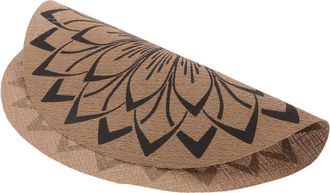 NUOBESTY Runde PVC Tischsets Hitzebest&auml;ndig rutschfest Isoliermatten f&uuml;r Esstisch Abwaschbare Untersetzer f&uuml;r K&uuml;che und Esszimmer