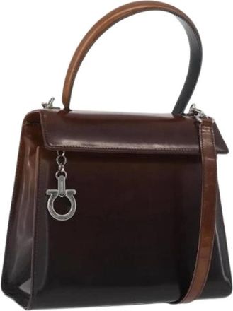 Ferragamo Sac &agrave; main Pre-owned - Femme - Pre-owned - Brun - Taille: ONE Size