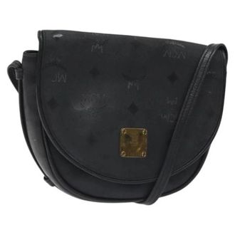 MCM Pre-owned Leder Schultertasche - - Pre-owned - Damen - Schwarzk - ONE SIZE