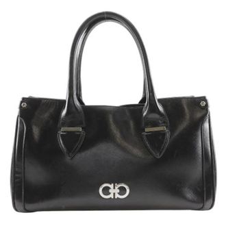 Ferragamo Pre-owned Lederhandtasche - - Pre-owned - Damen - Schwarzk - ONE SIZE
