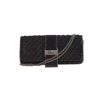 Dior Pre-owned Cuir sacs-dior - Femme - Pre-owned - Noir - Taille: ONE Size