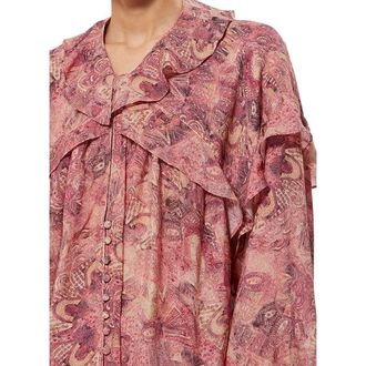 Isabel Marant Blouse fluide Charis imprim&eacute;e en soie