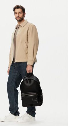 Calvin Klein Rucksack Bold Pebble Round Backpack LV04D3425G Schwarz